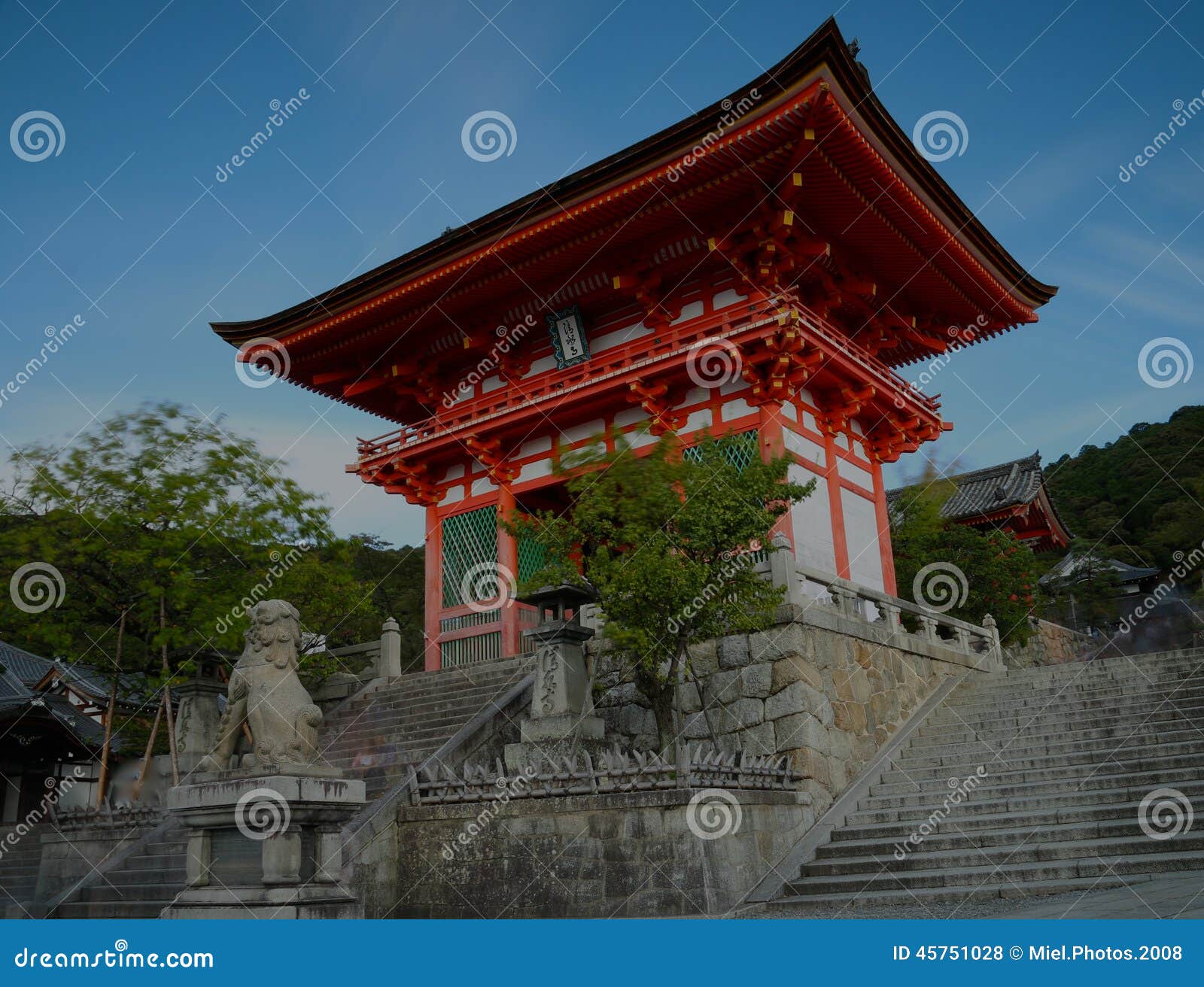 The Nio-mon Deva Gate At Kiyomizu-dera Temple. Kyoto. Japan Editorial ...