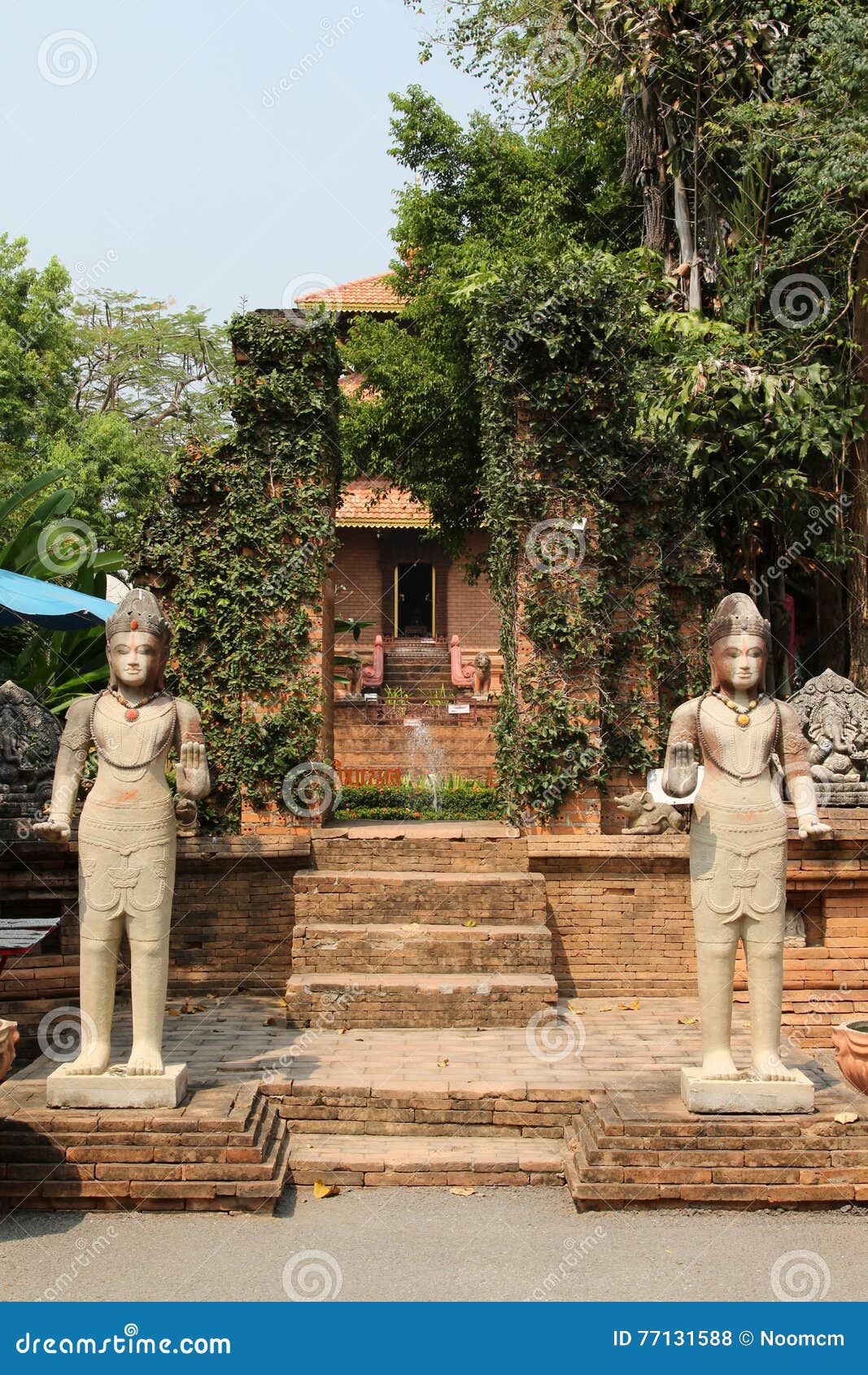 Deva statue stock photo. Image of asia, temple, sculpture - 77131588
