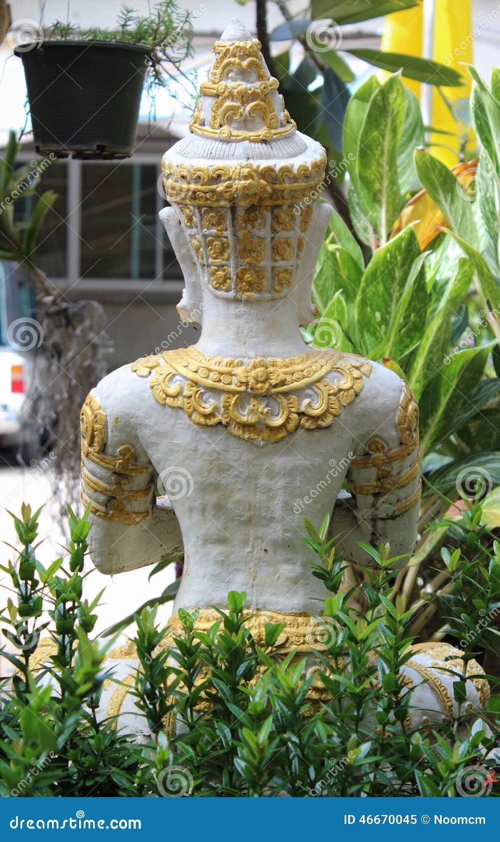 Deva statue. stock image. Image of decor, ancient, prayer - 46670045