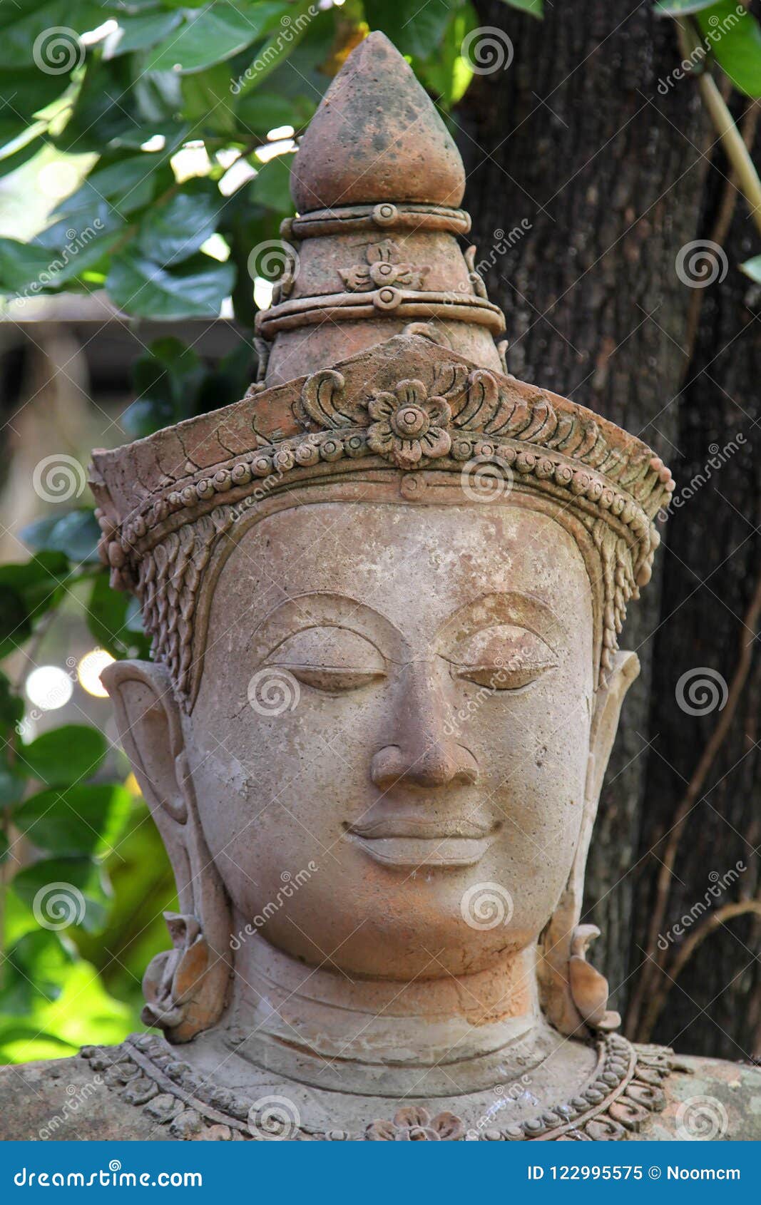 Old deva statue stock image. Image of face, mold, plaster - 122995575
