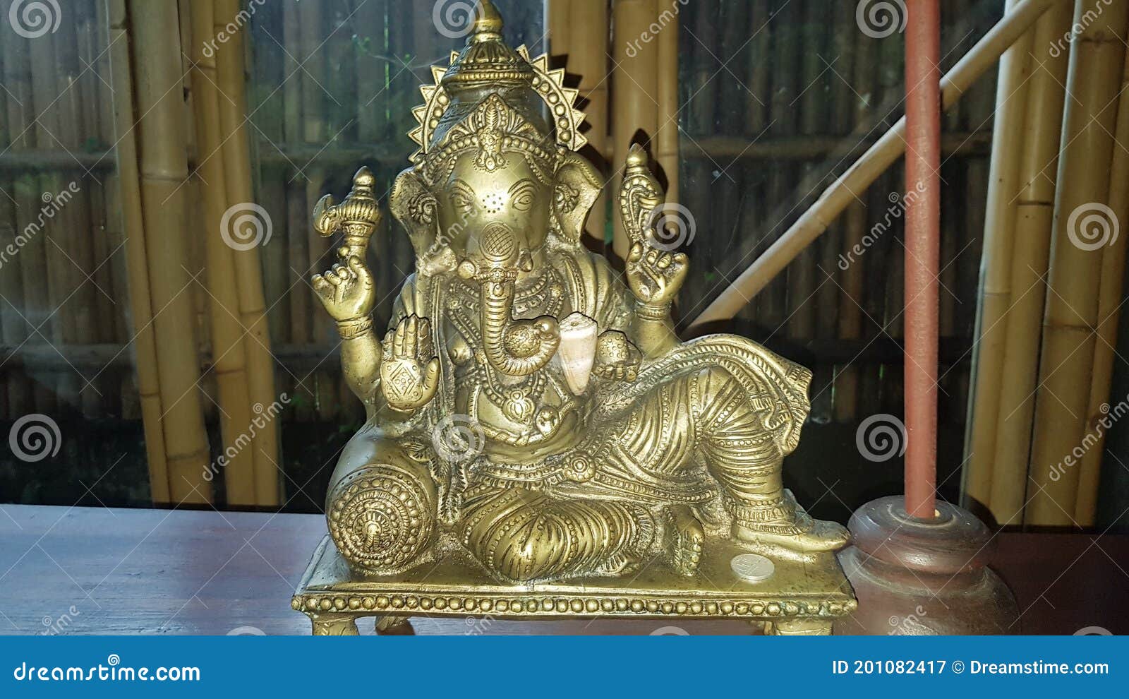 Deva Statue Silver stock image. Image of metal, sculpture - 201082417