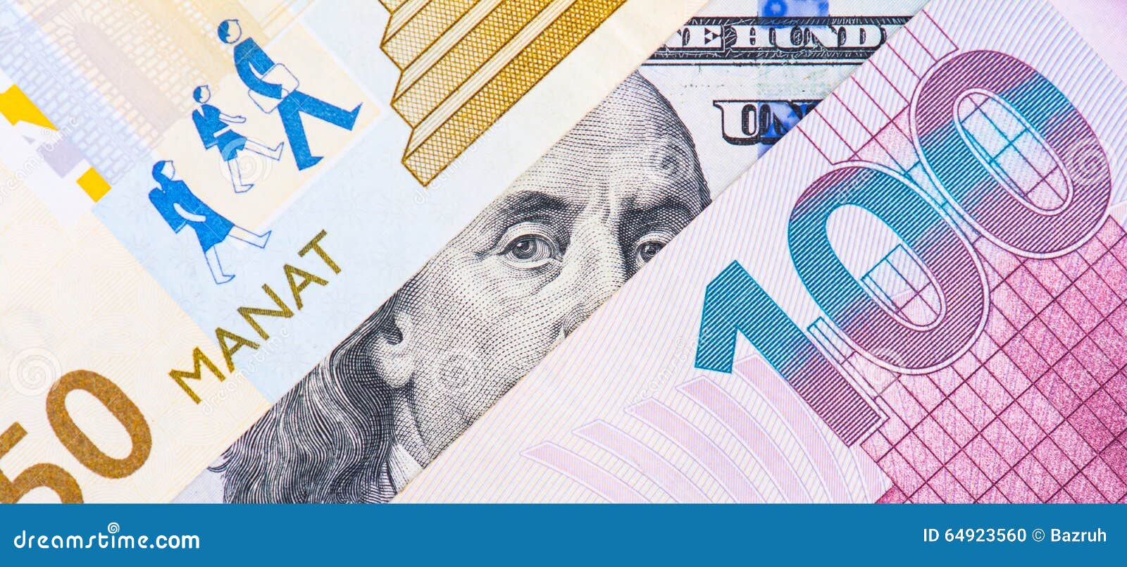 Devaluation of Manat, Exchange Stock Photo - Image of commercial, bill ...
