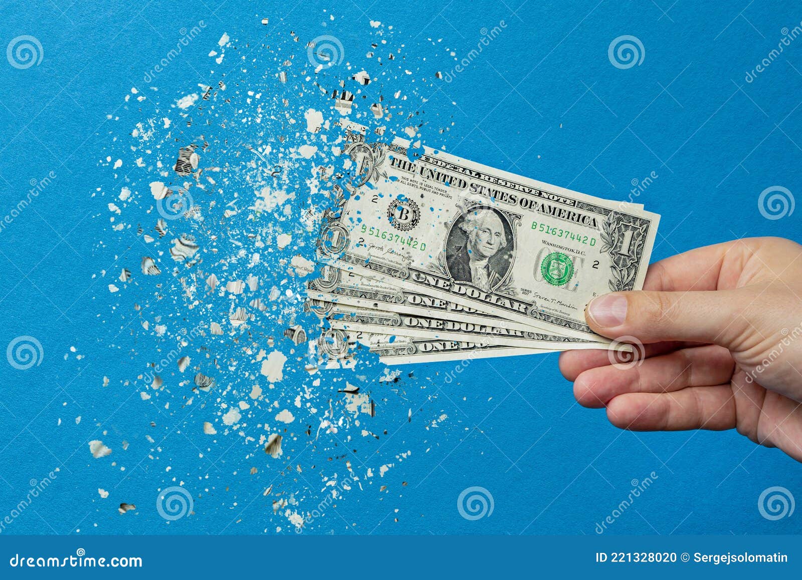 Devaluation of Money. Printing Money Leads To Inflation. Decrease in ...