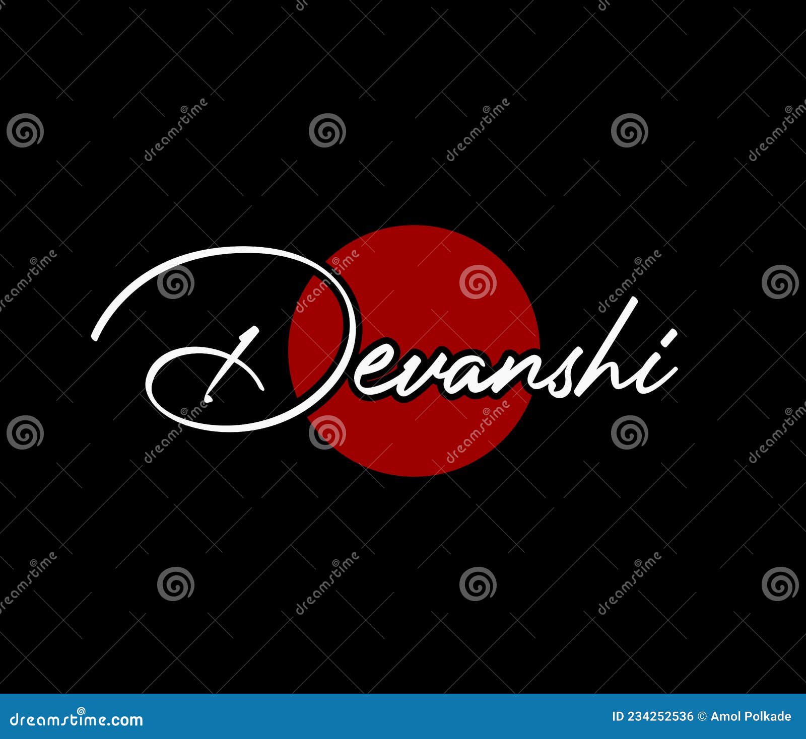 Devanshi Brand Logo. Devanshi Logo Lettering Vector Stock Vector ...