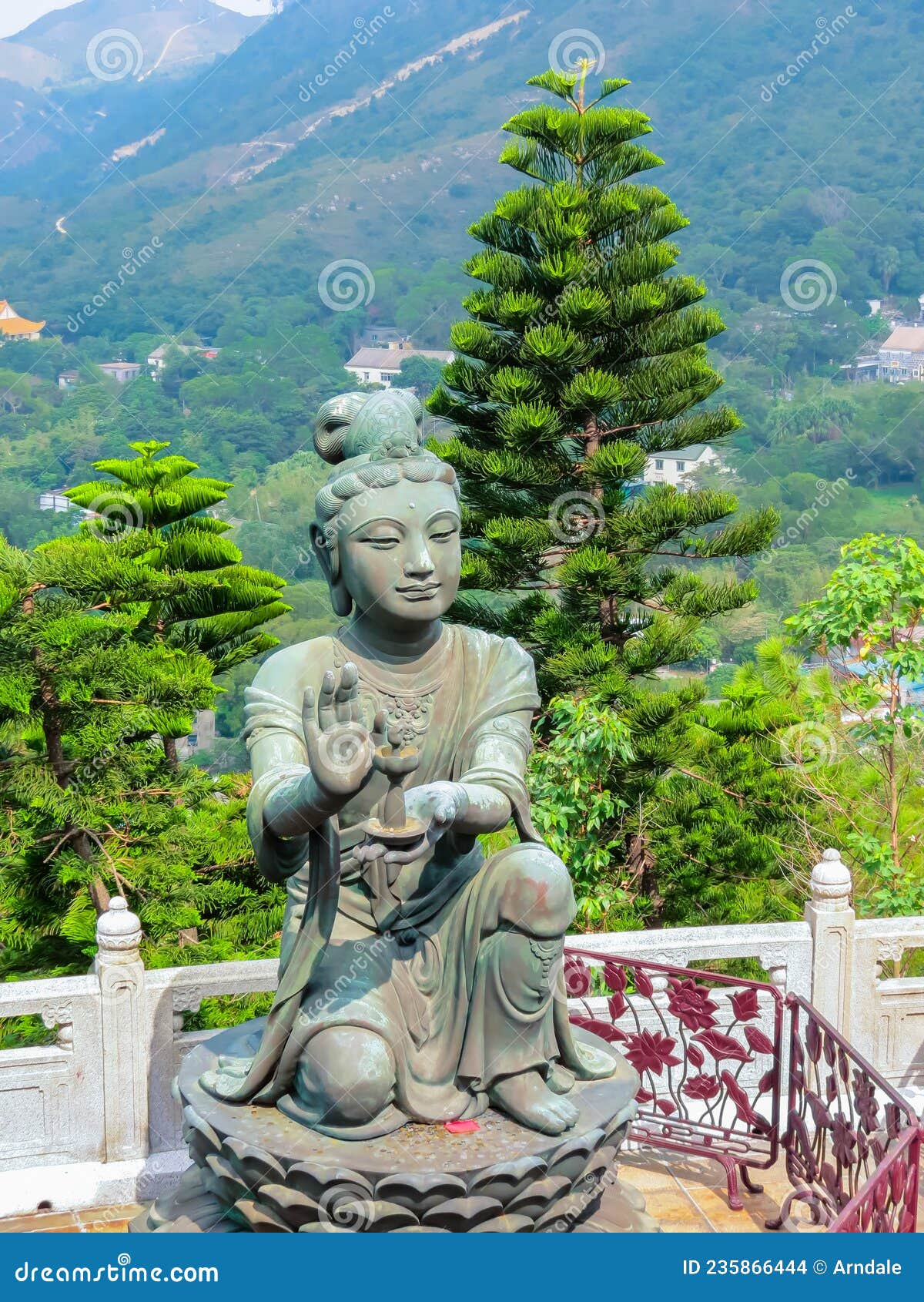 Devas Buddhist Beings on the Steps of the Ladder Leading To the Big ...
