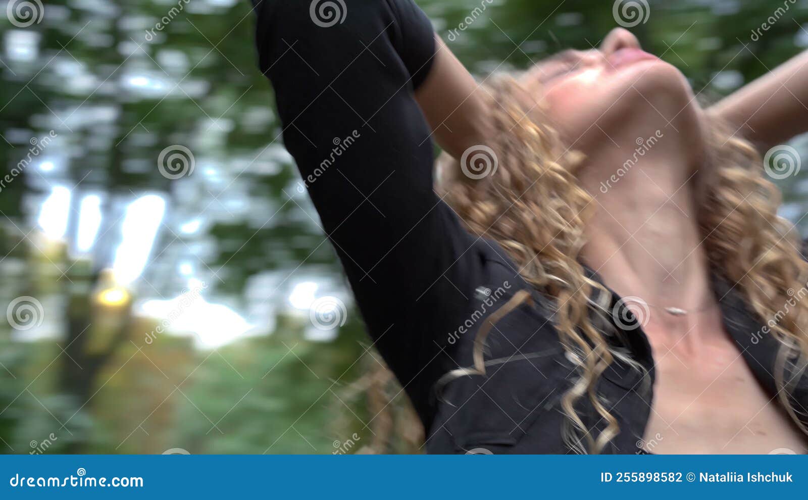 Devastated Anxious Woman Holding Head in Hands Having Panic Attack in ...