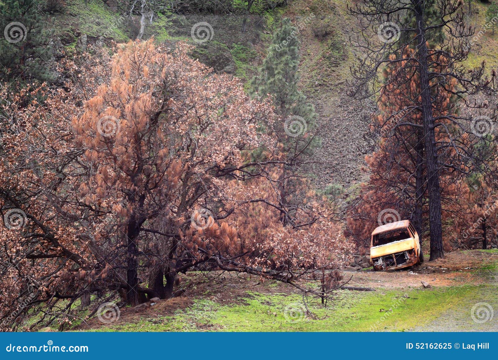 Devastated Area stock image. Image of burnt, automobile - 52162625