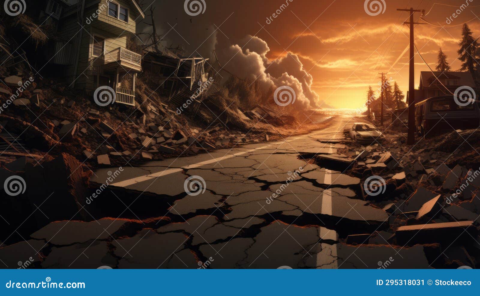 Devastated Cityscape: Hyperrealistic Illustrations of an Earthquake ...