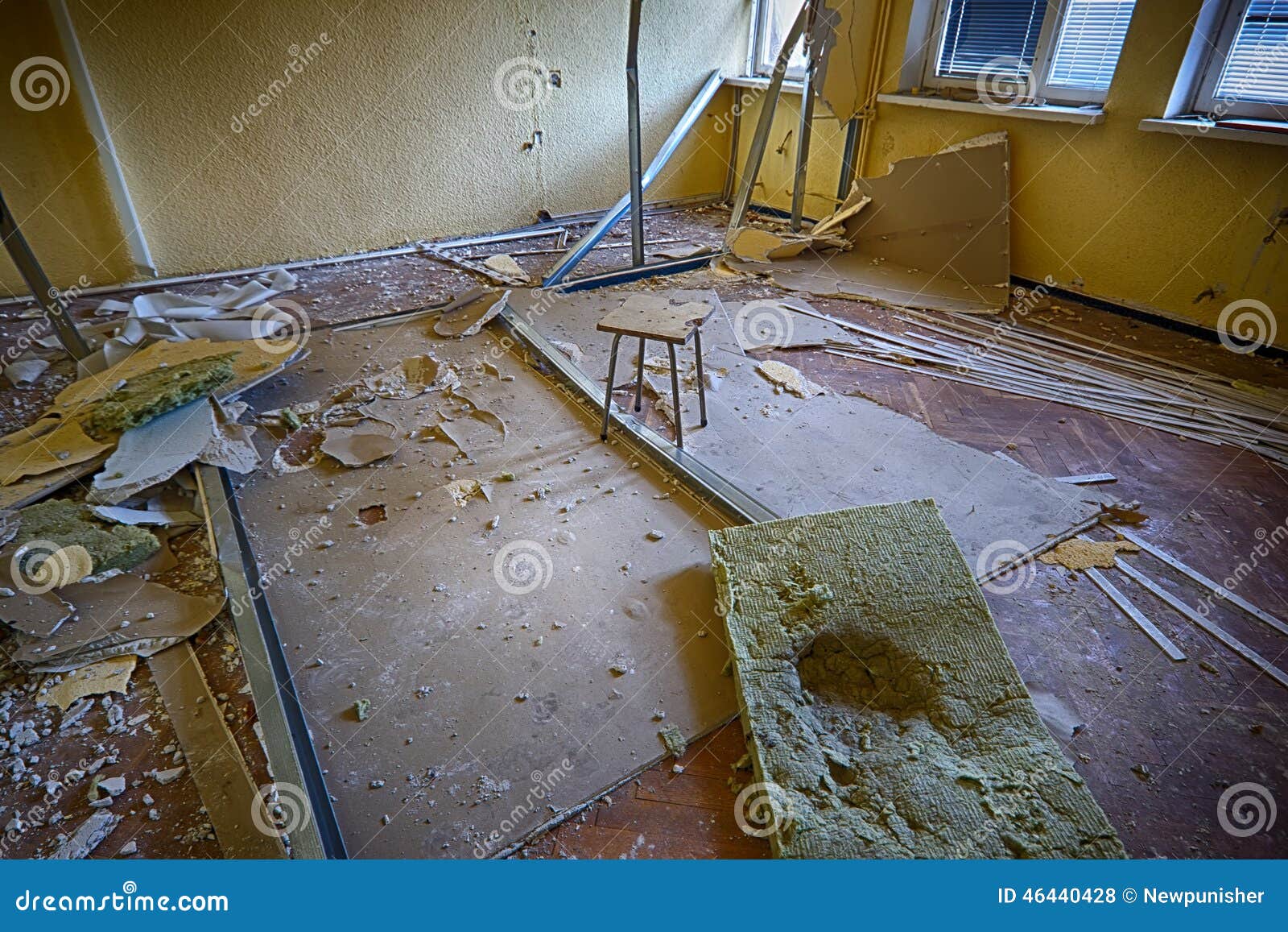 The devastated room stock photo. Image of break, home - 46440428