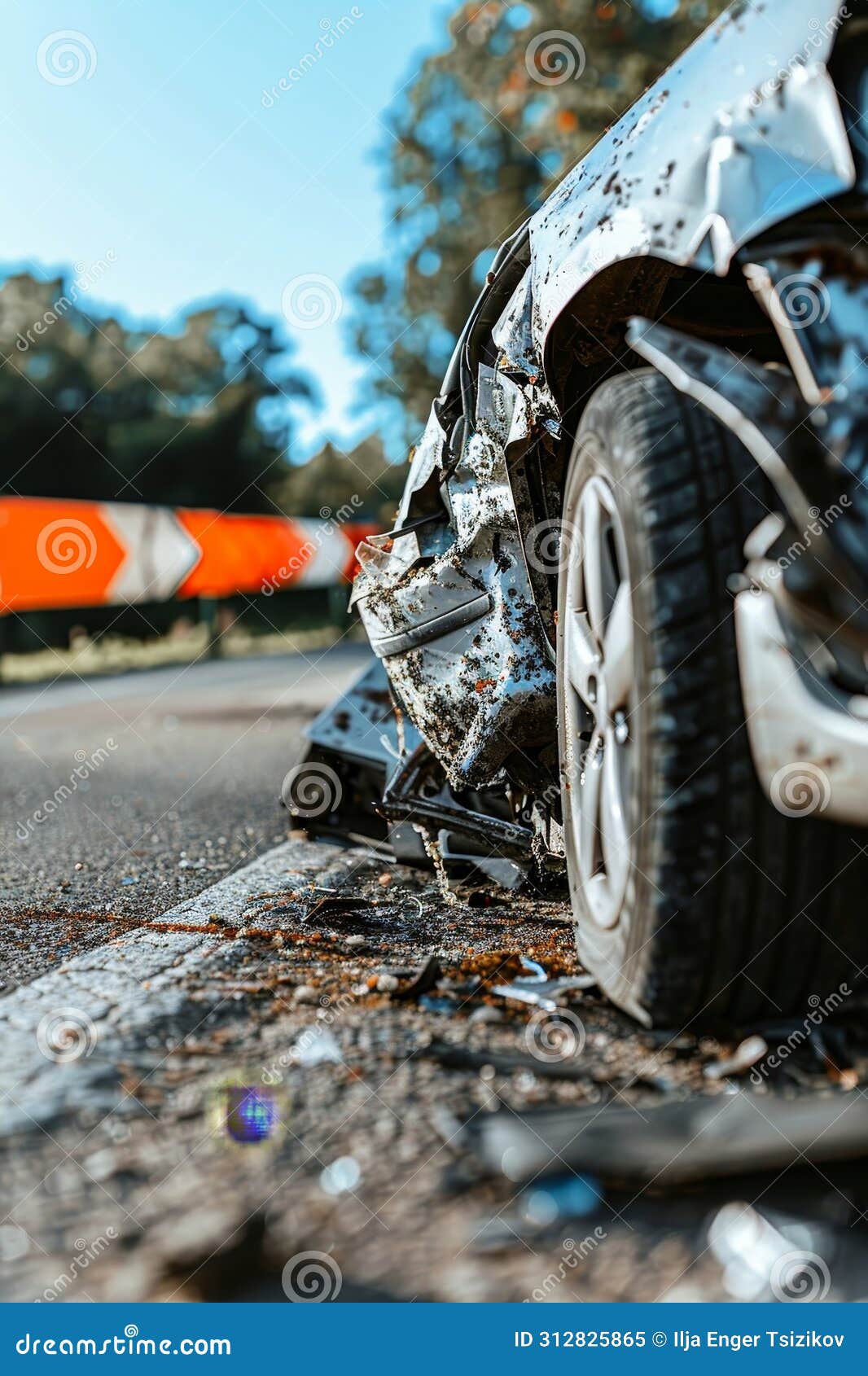 Devastating Car Crash Accident Unleashes Peril on the Roadway, a Scene ...