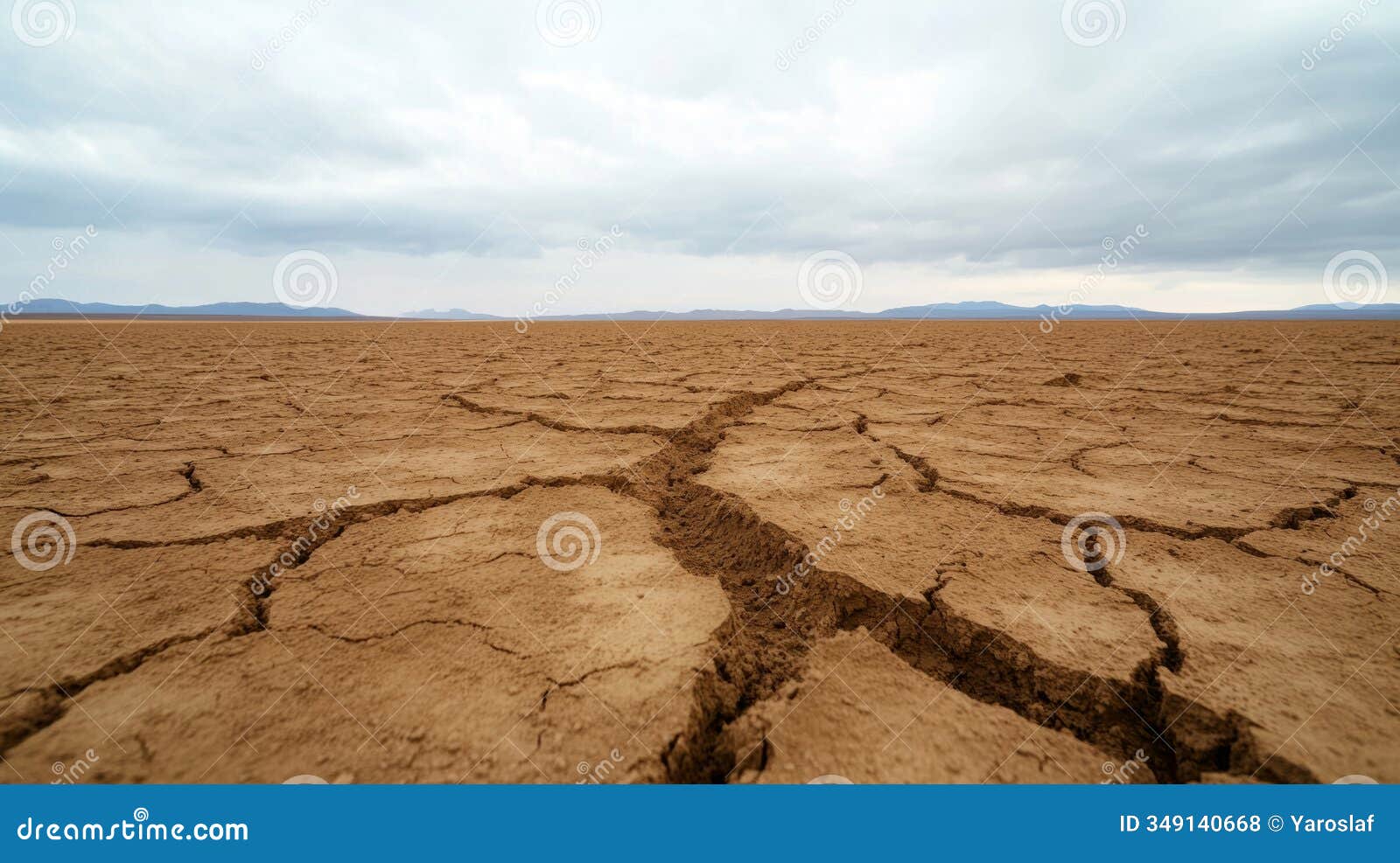 Devastating Effects of Seismic Activity on a Dry, Cracked Farm Field ...
