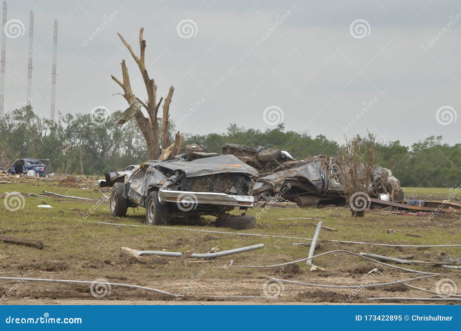 Tornado Damage from Spring Thunder Storms Editorial Image - Image of ...