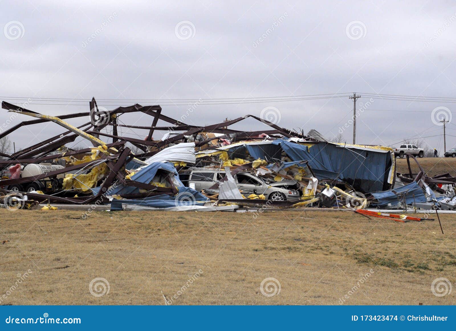 Tornado Damage from Spring Thunder Storms Editorial Stock Image - Image ...