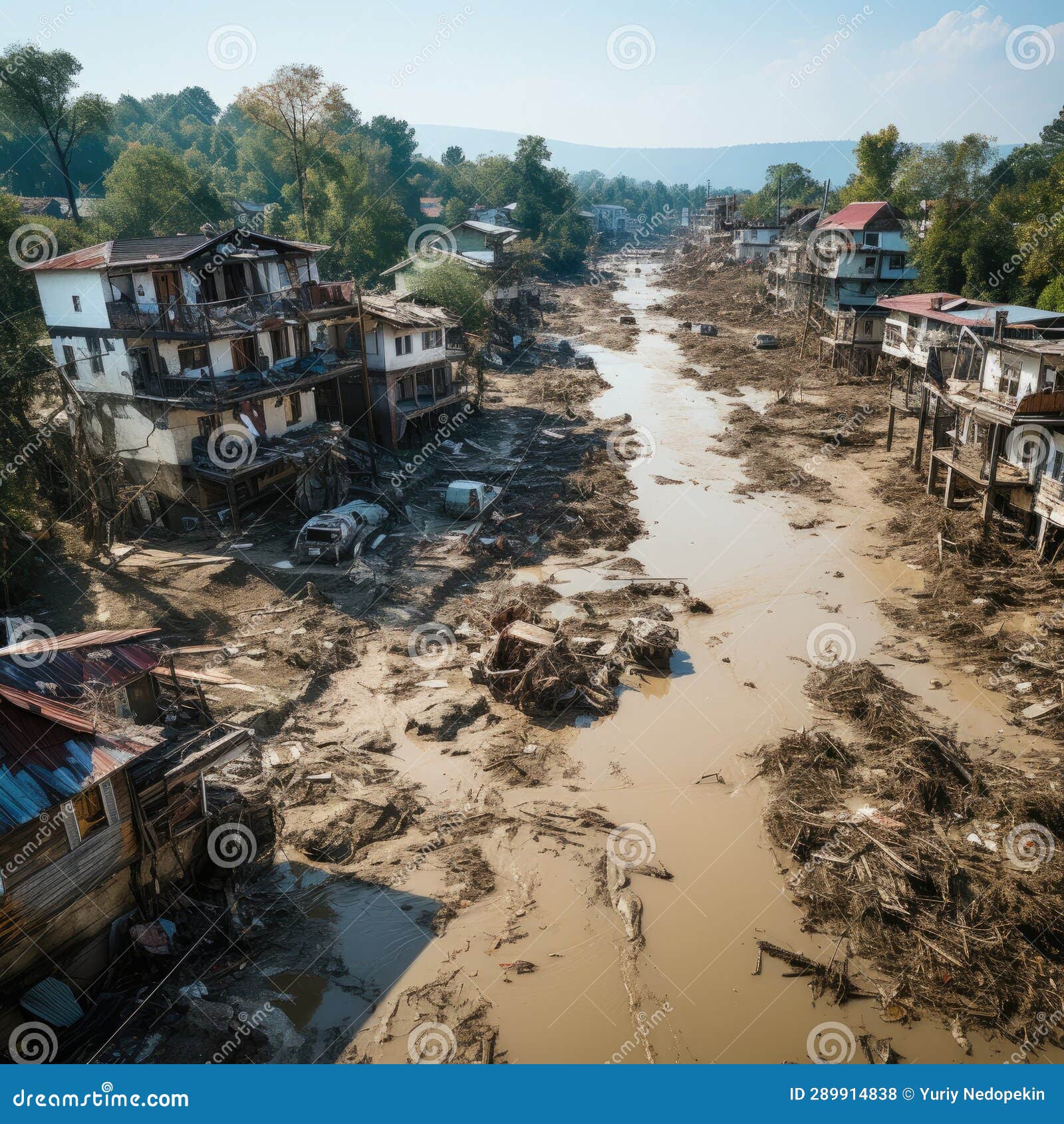 Devastating Tsunami, Portraying the Immense Destruction and Chaos Left ...
