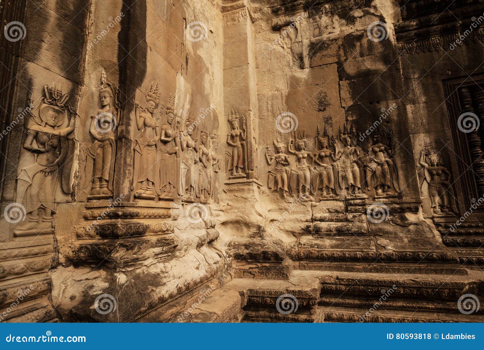 Devata Carvings In Angkor Wat Stock Photo | CartoonDealer.com #80593818