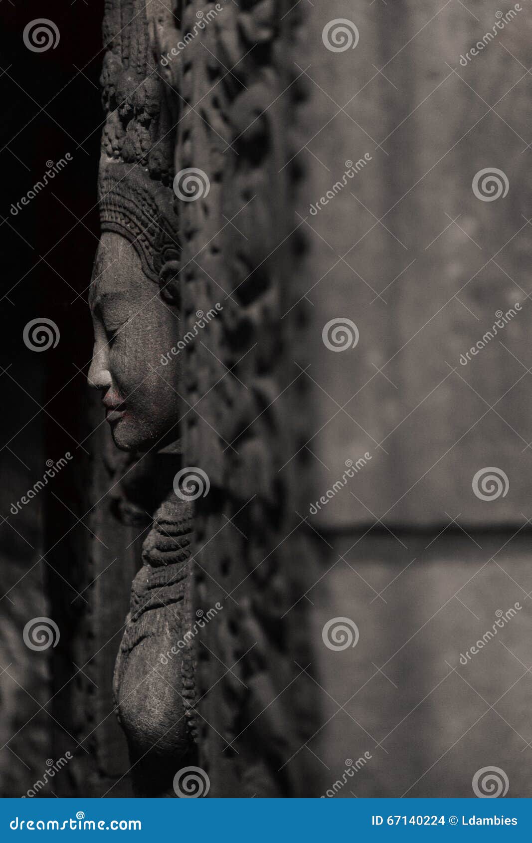 Devata statue stock photo. Image of preah, queen, khmer - 67140224