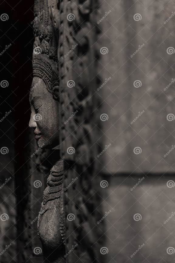 Devata statue stock photo. Image of preah, queen, khmer - 67140224
