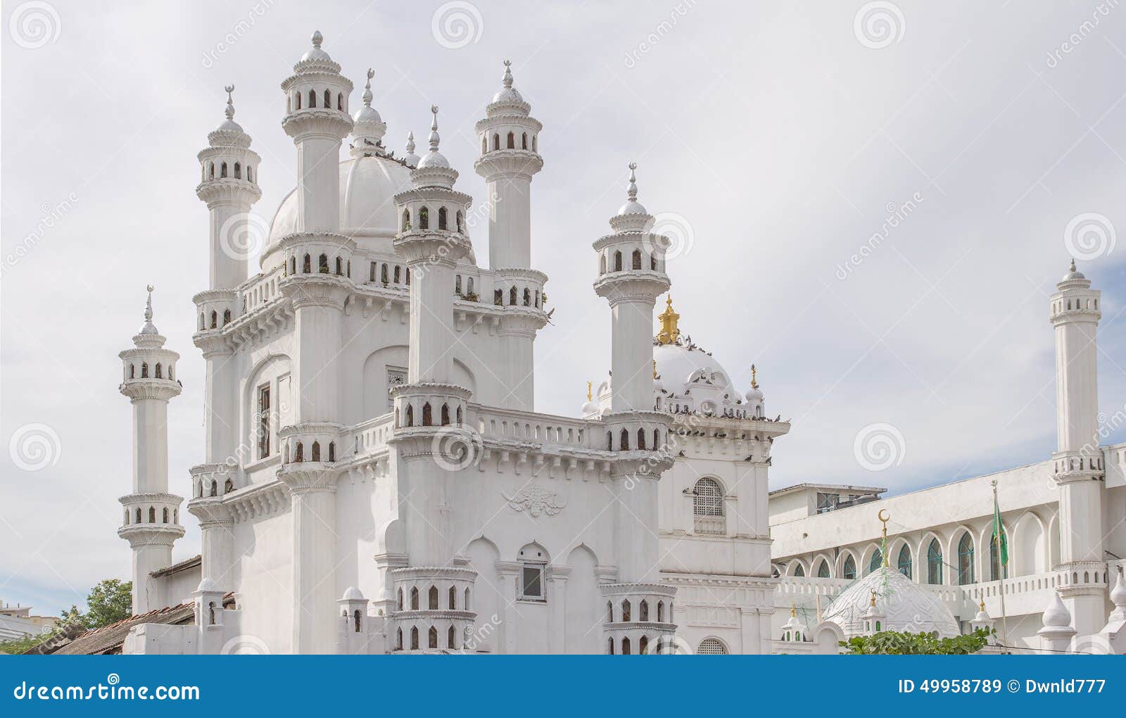 Devatagaha Mosque in Colombo Stock Image - Image of mosque, minaret ...