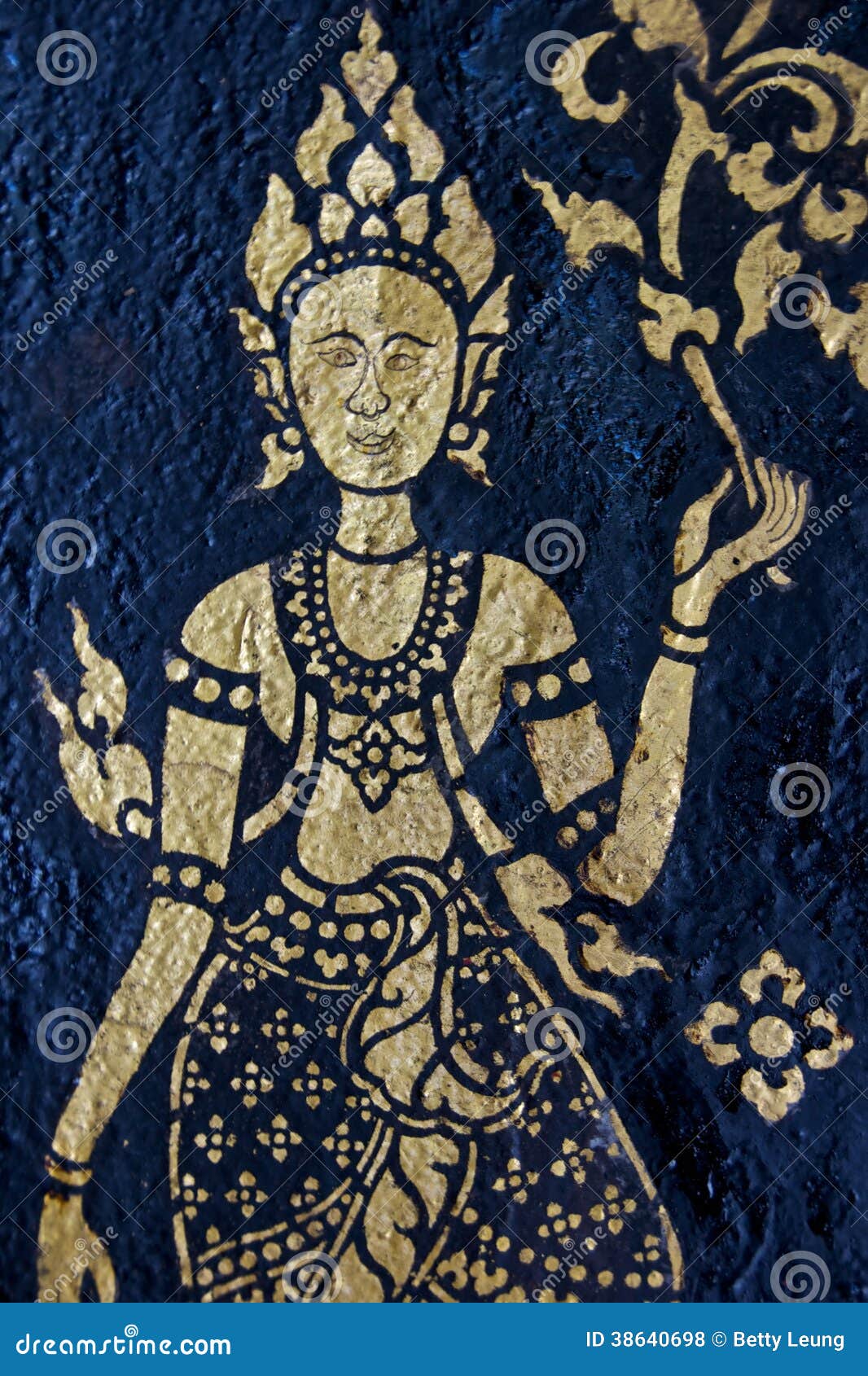 Devatas in Temple in Laos stock photo. Image of devatas - 38640698