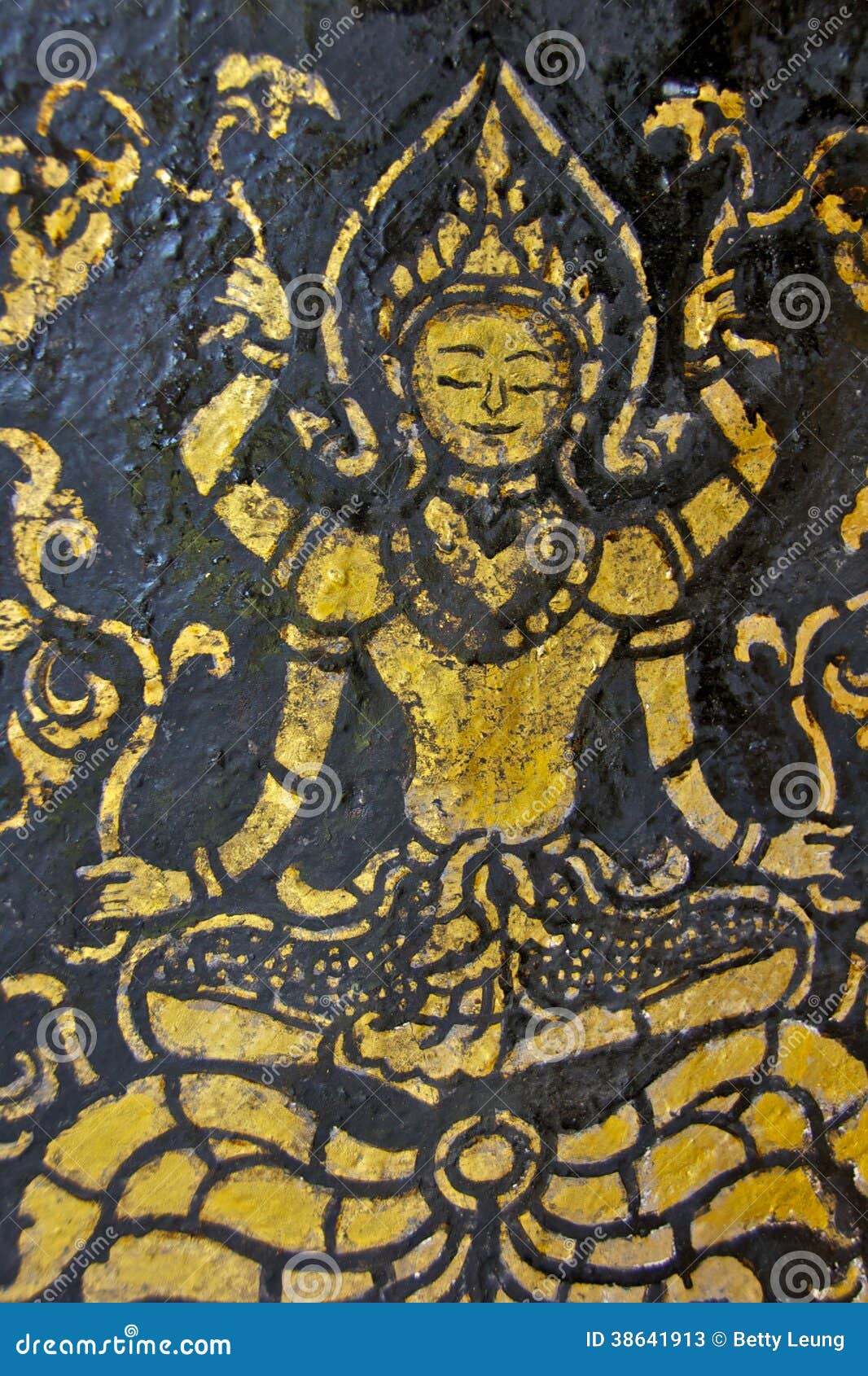 Devatas in Temple in Laos stock image. Image of temple - 38641913