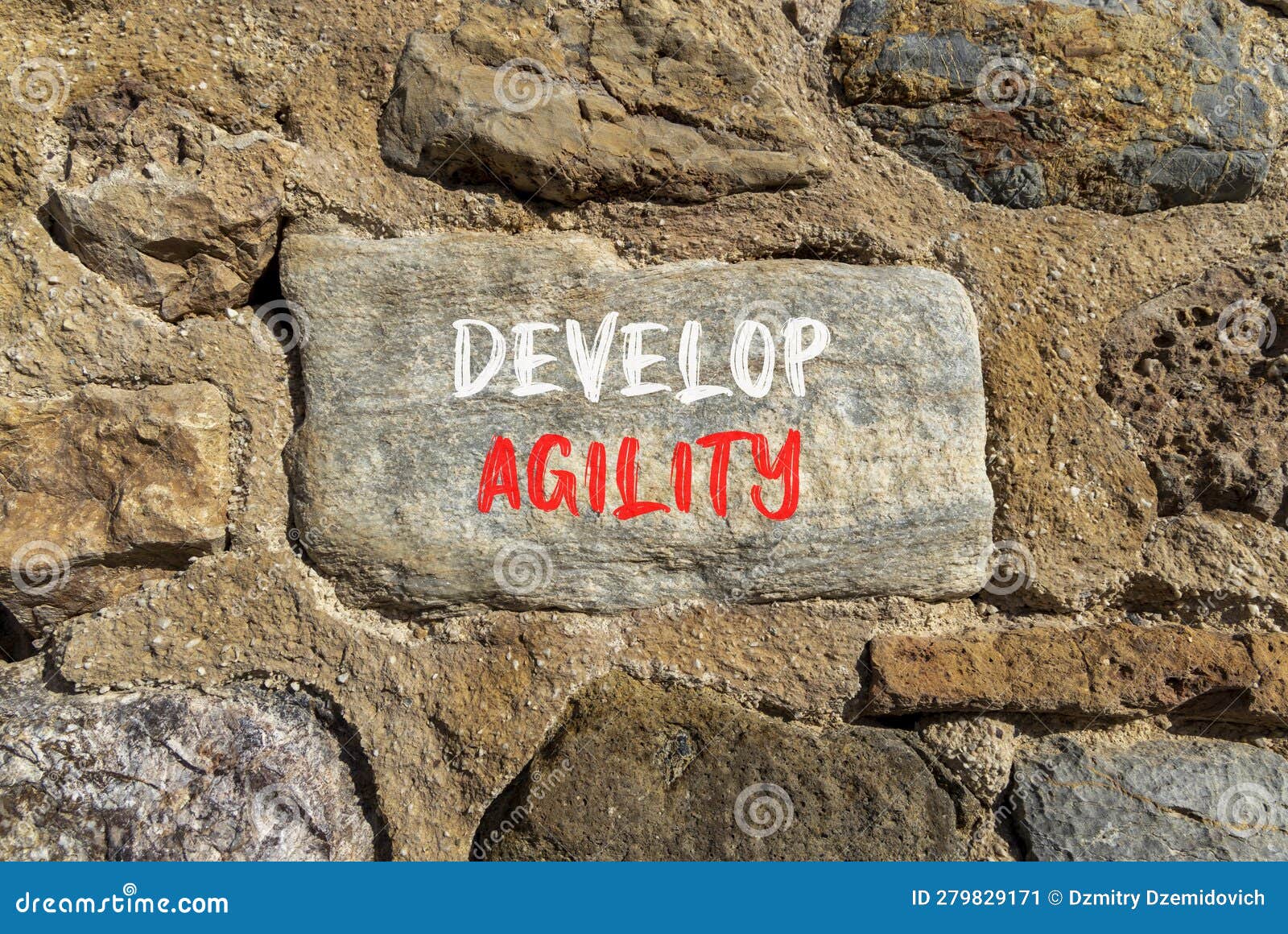 Develop Agility Symbol. Concept Words Develop Agility on Beautiful ...