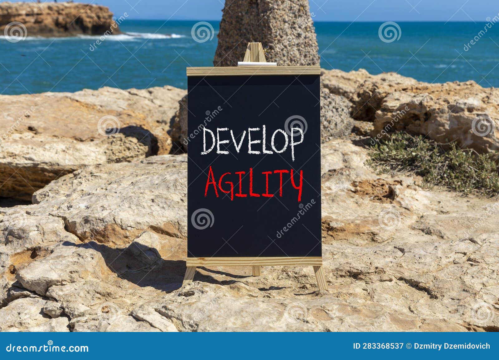 Develop Agility Symbol. Concept Words Develop Agility on Beautiful ...