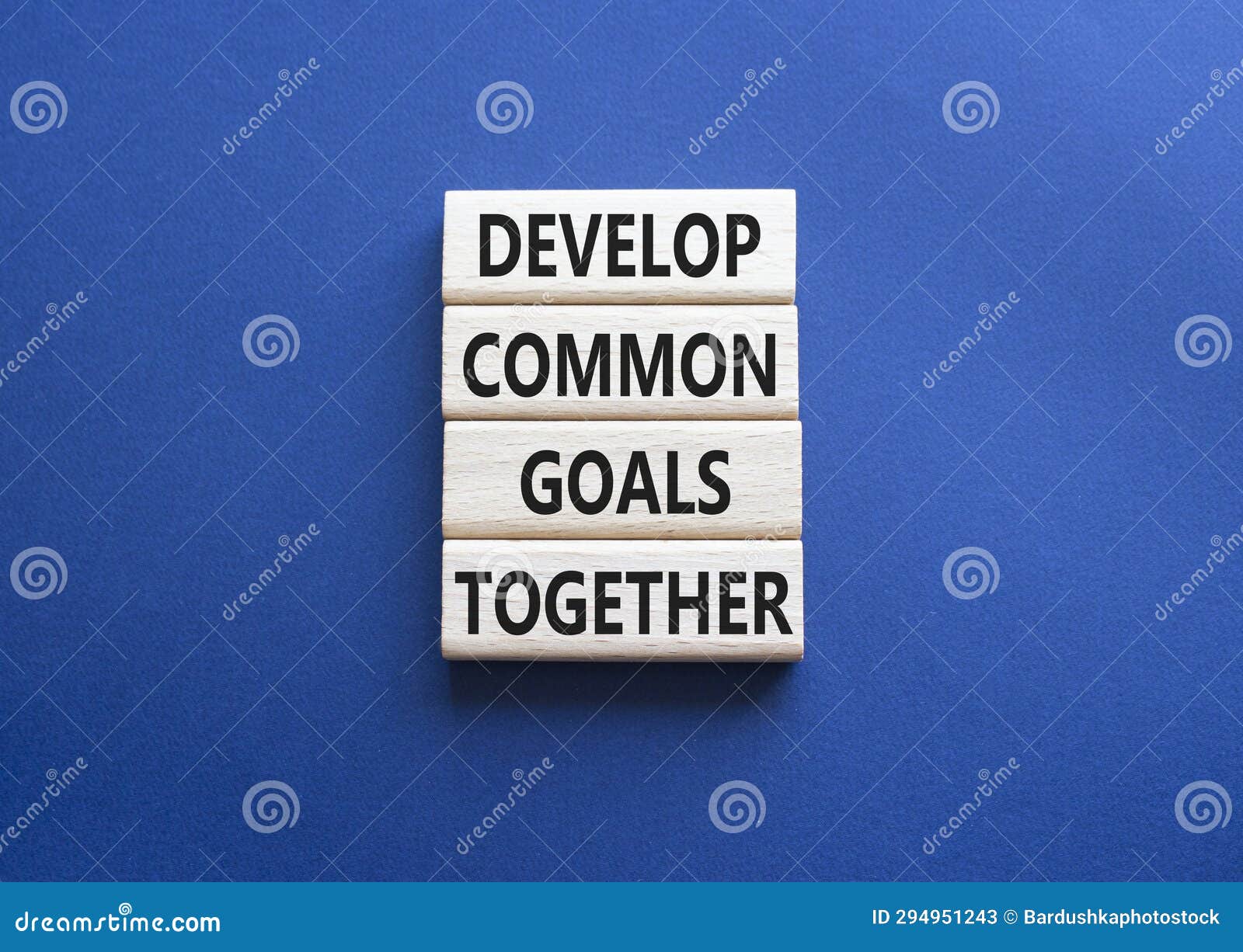 Develop Common Goals Together Symbol. Concept Words Develop Common ...