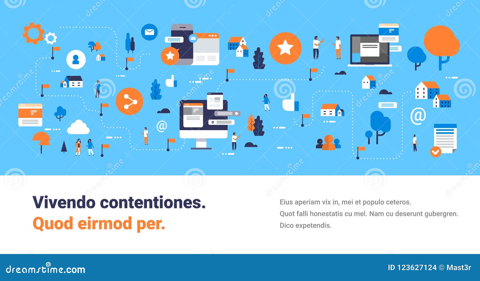 Develop Map Mobile Computer Screen Chat Interface Online Messenger ...