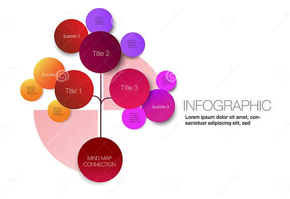 Tree-shaped Mind Map Infographic for Organization Stock Illustration ...