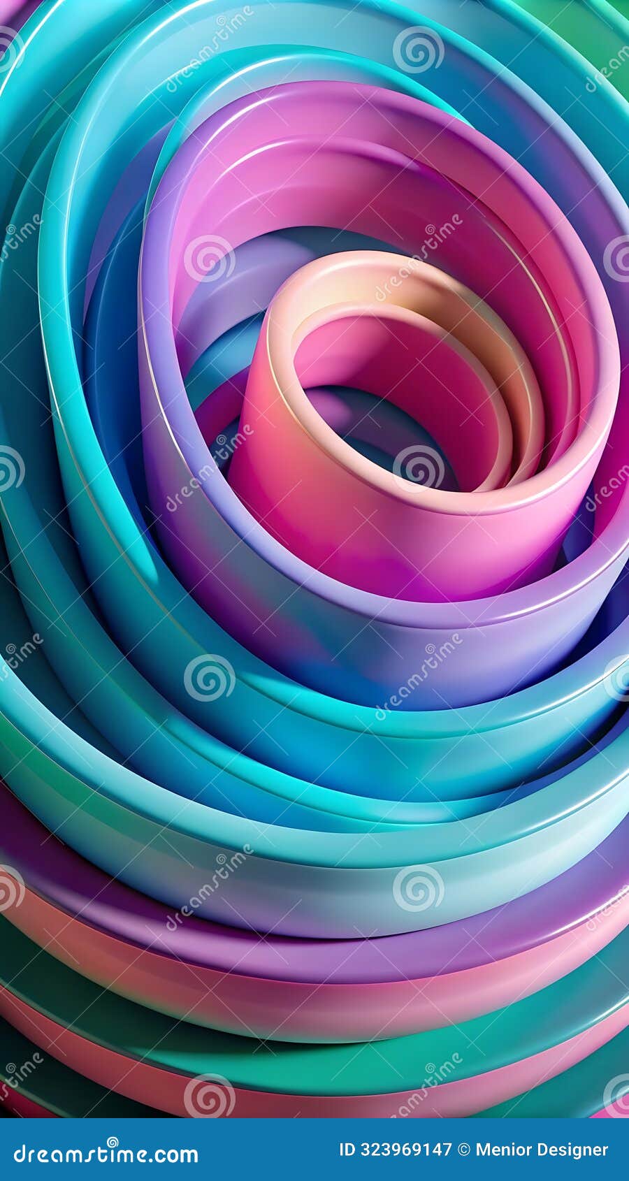 Develop a Teal To Magenta Gradient Background with Depth-creating Ring ...