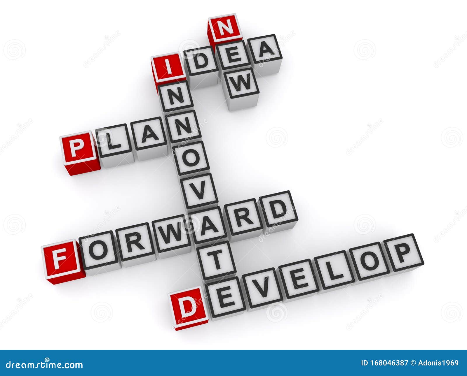 Develop word cross stock illustration. Illustration of believe - 168046387