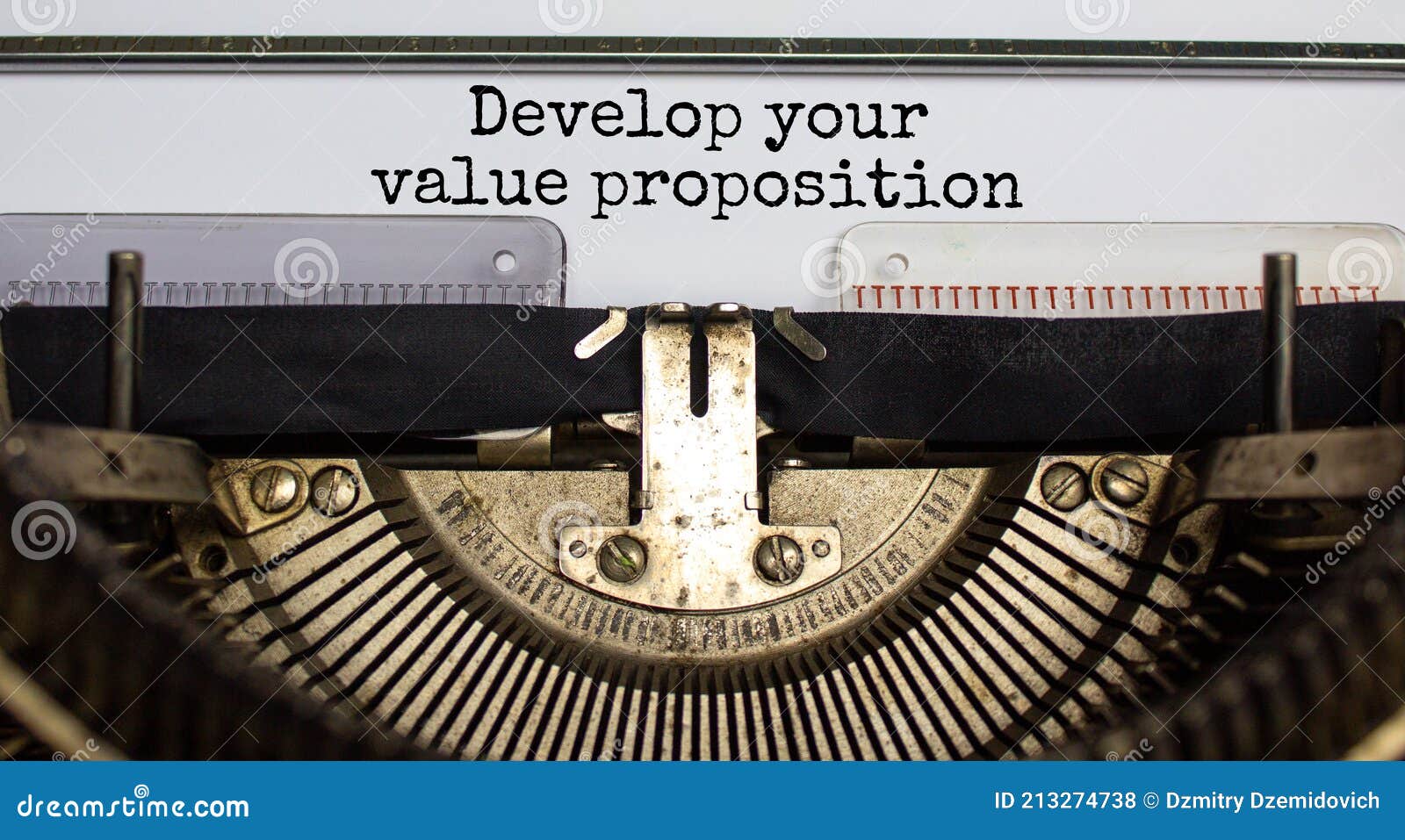 Develop Your Value Proposition Symbol. Words `Develop Your Value ...