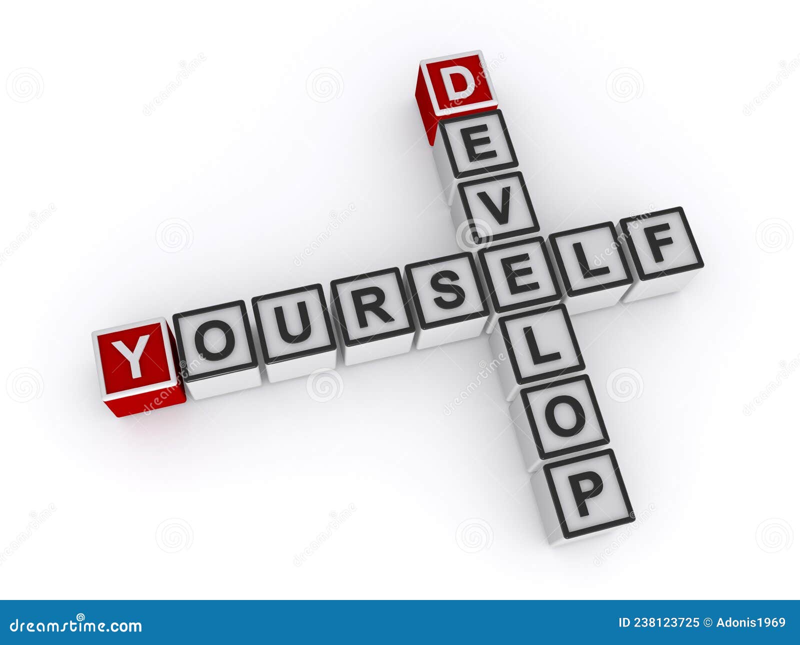 Develop Yourself Word Block On White Royalty-Free Stock Photo ...