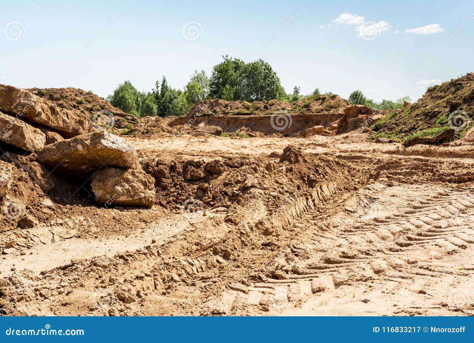 Developed Sand Pit, Place for Construction Site, Construction ...