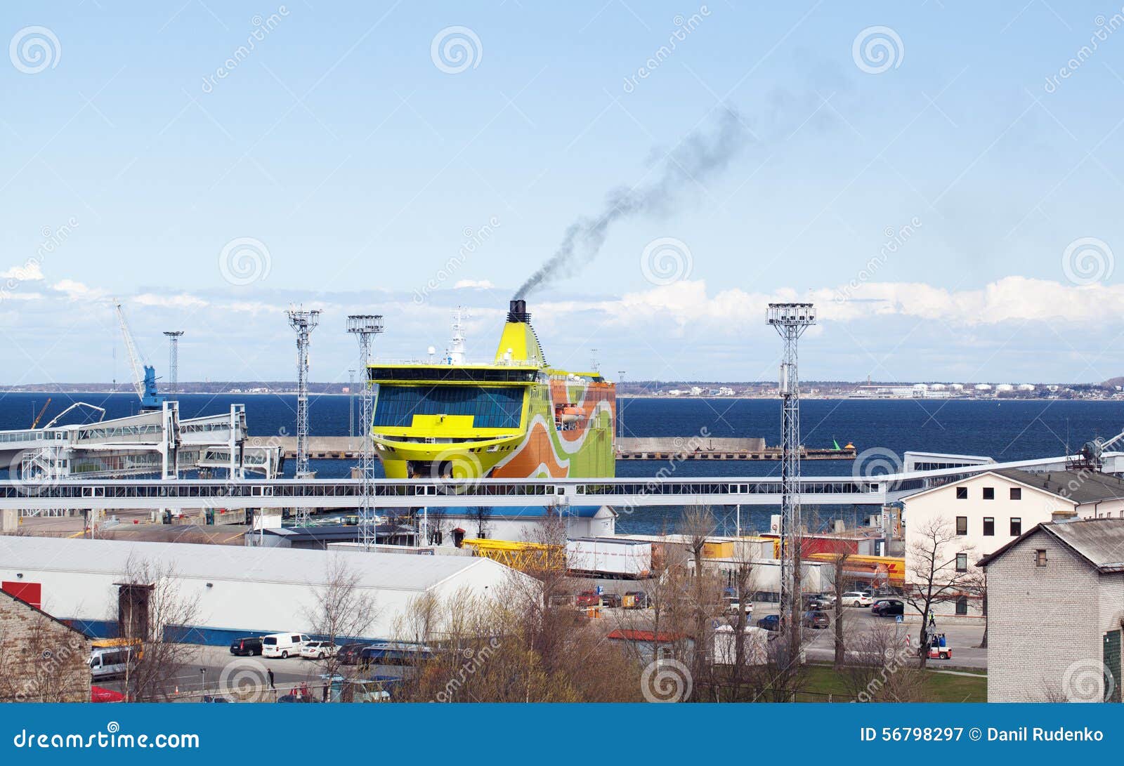 Developed Seaport Infrastructure Stock Image - Image of development ...