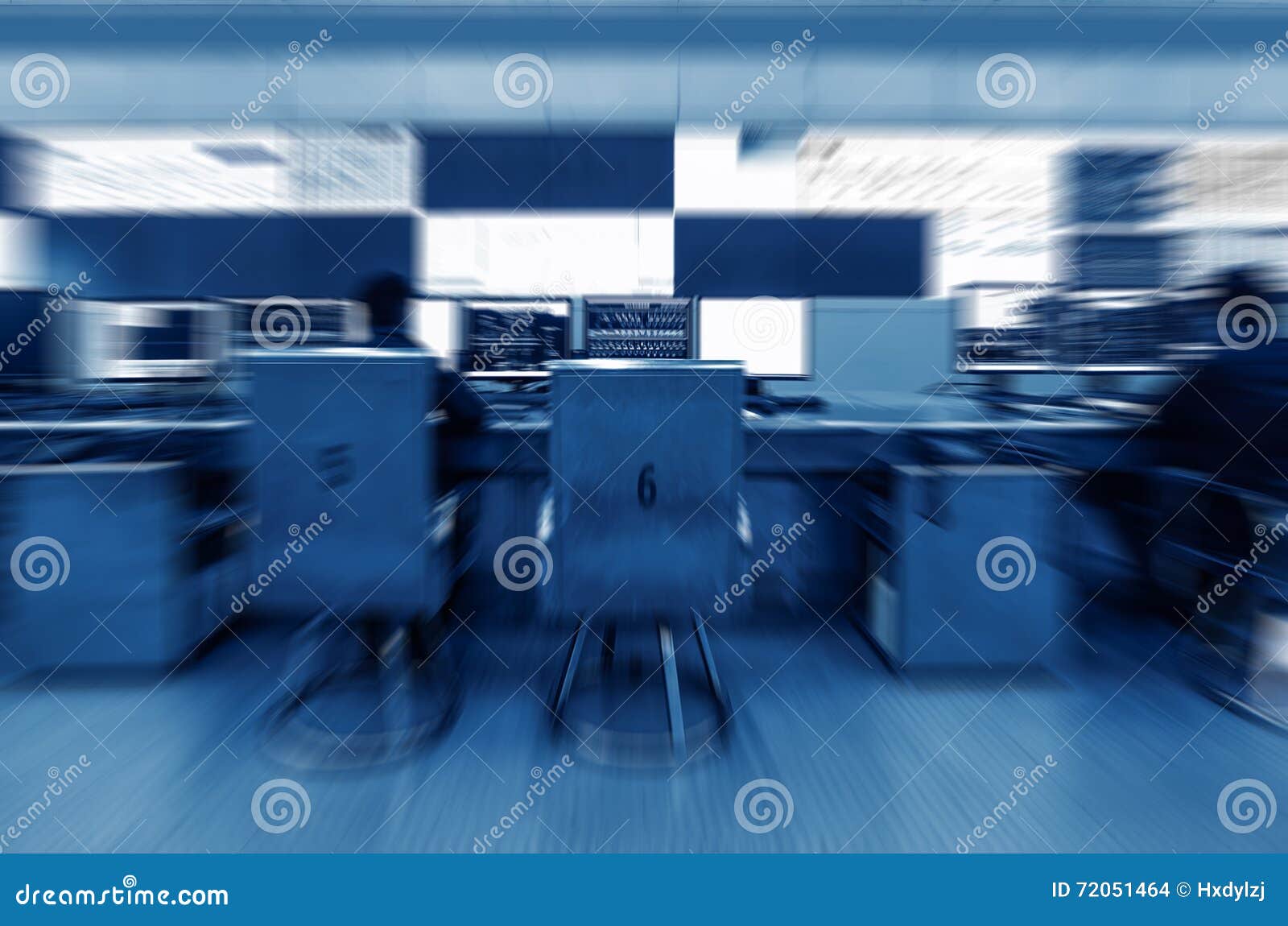 Developed Technology Inside the Railway Control Room in the China Stock ...