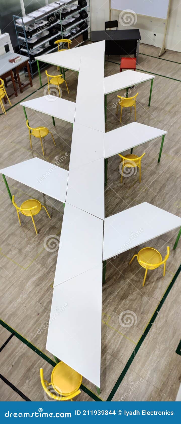 Pattern Developed from Trapezoid Table Stock Photo - Image of developed ...