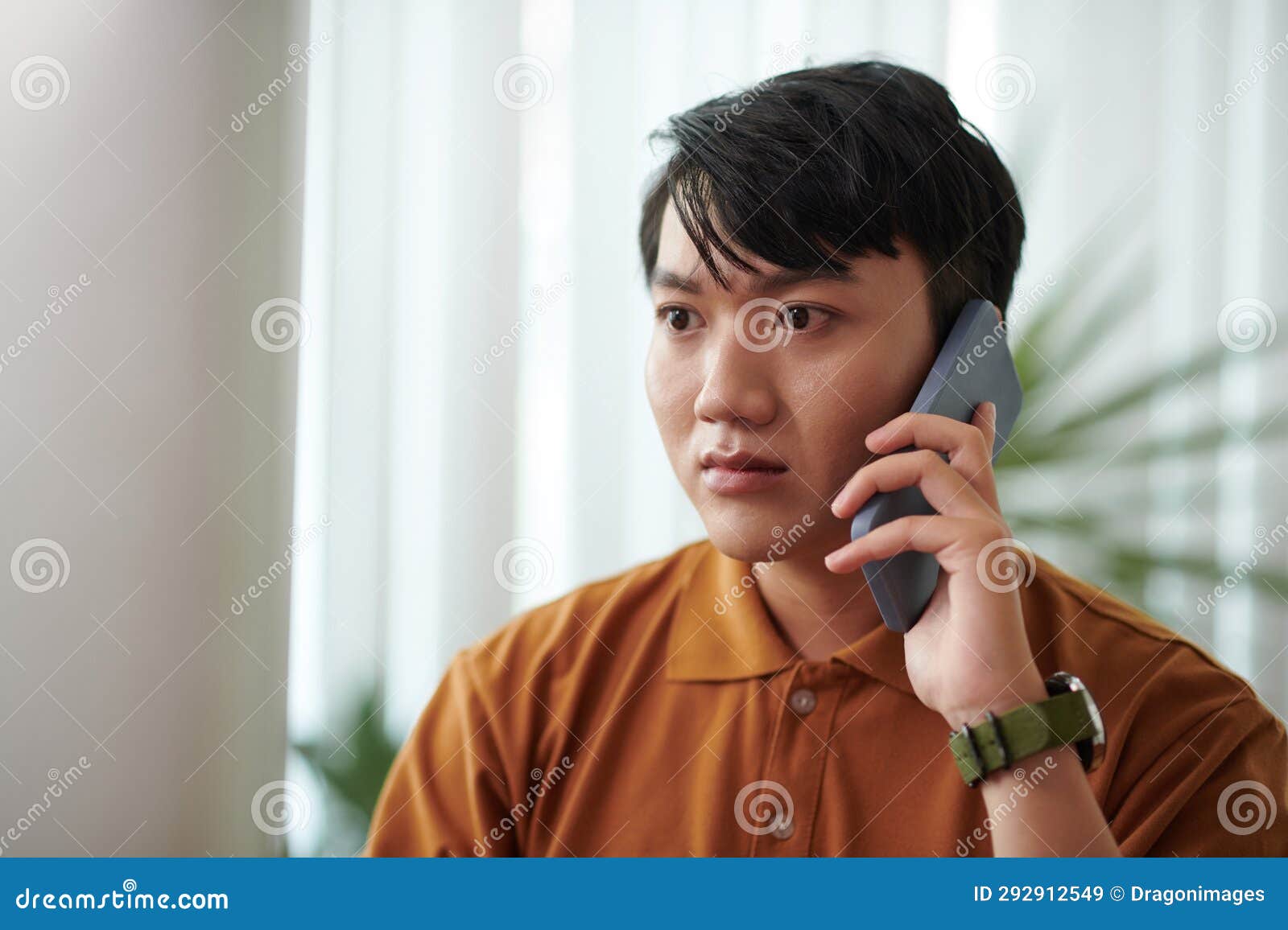 Developer Calling System Administrator Stock Image - Image of coding ...