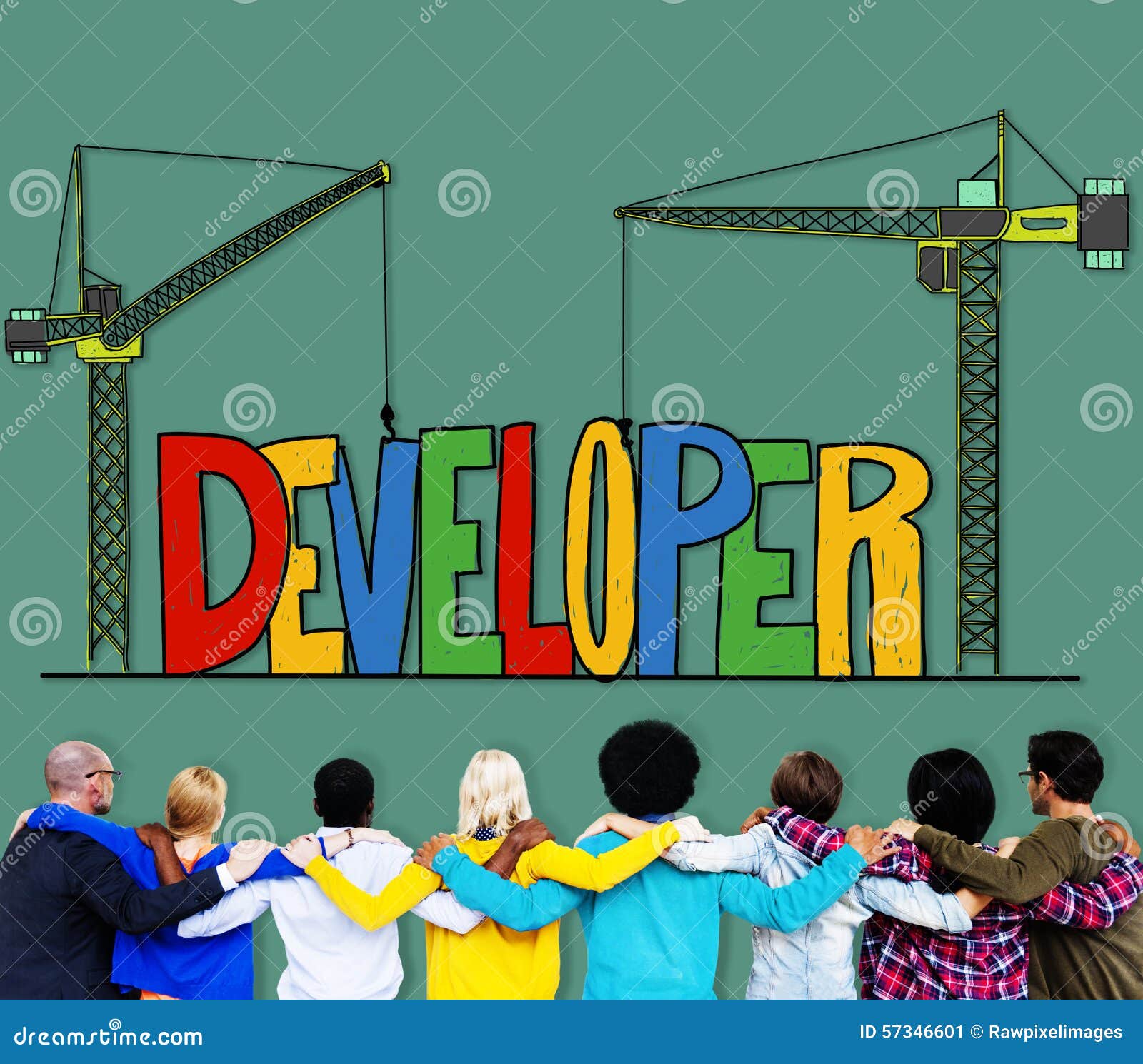 Developer Development Improve Skill Management Concept Stock Image ...