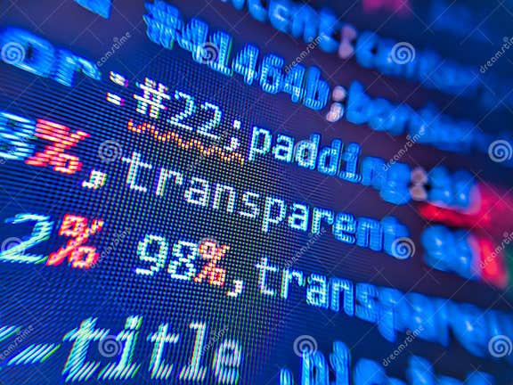 Developer Display with Source Code. Php Language and Coding Function ...