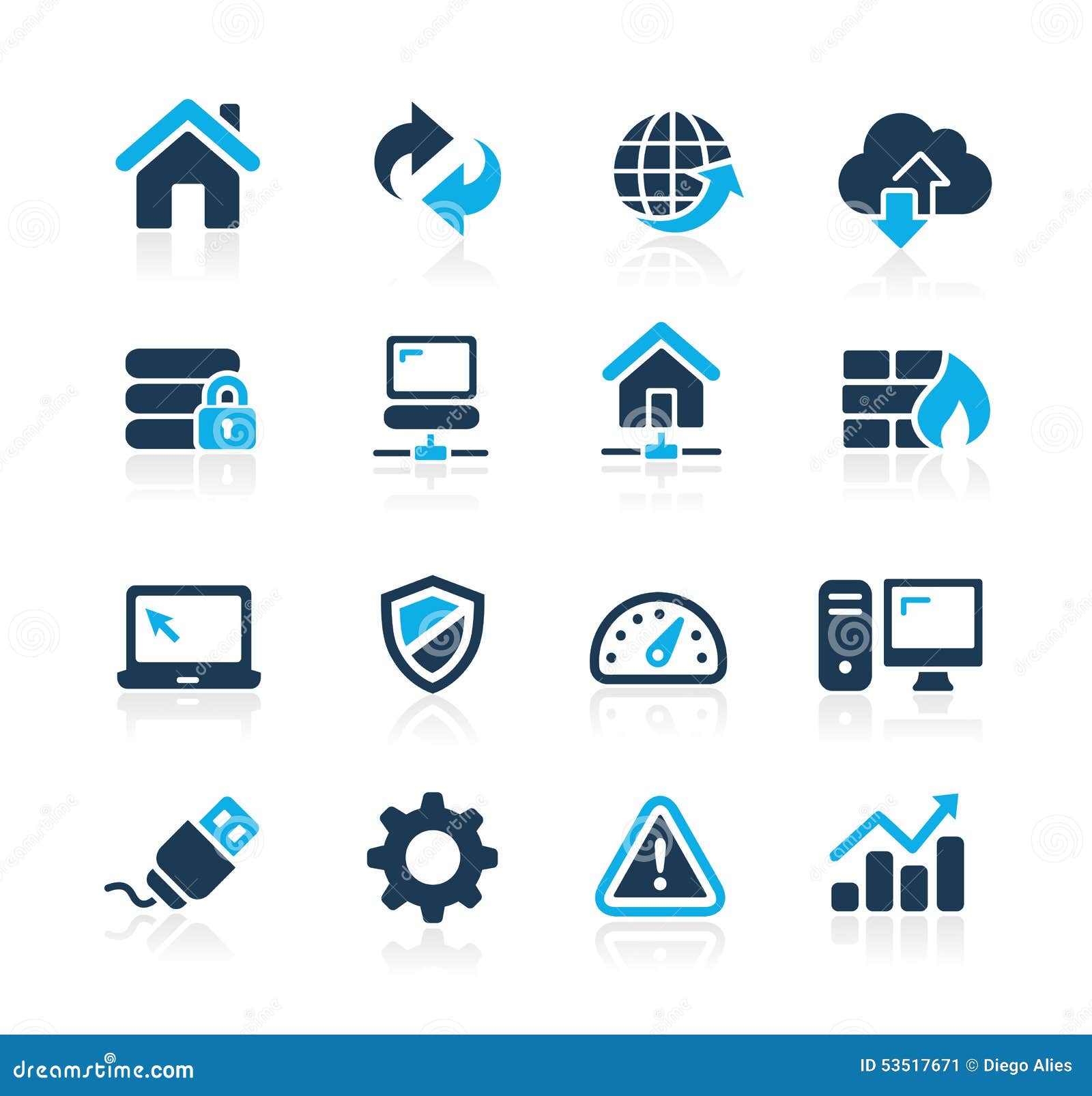 Developer Icons Azure Series Stock Vector - Illustration of developer ...