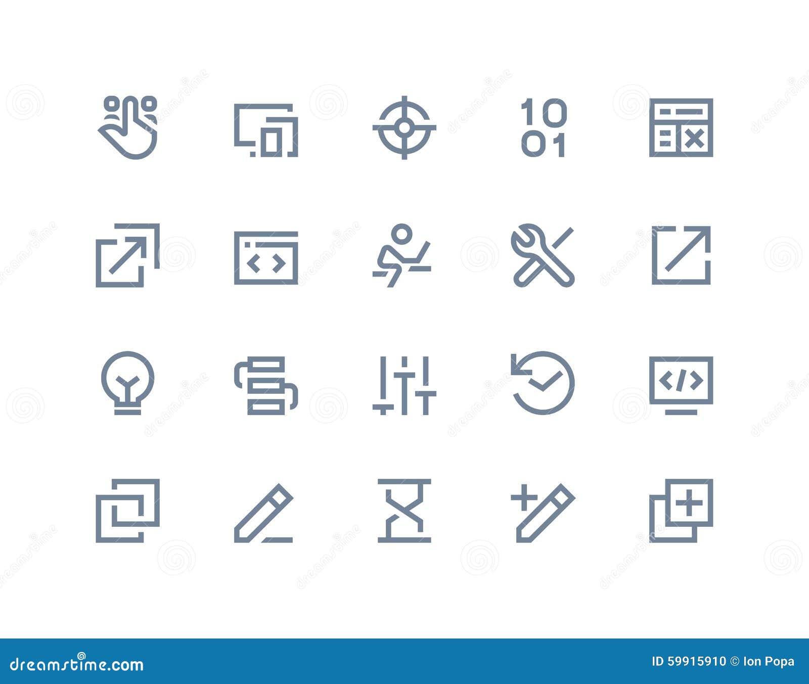 Developer Icons // Basics Vector Illustration | CartoonDealer.com #48724524