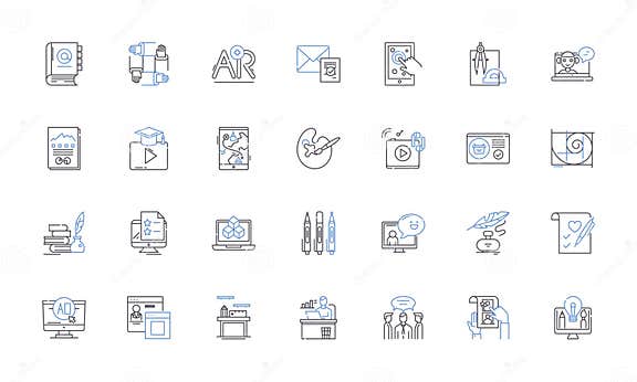 Developer Line Icons Collection. Coding, Software, Programming, Debugging, Designing, Innovation ...