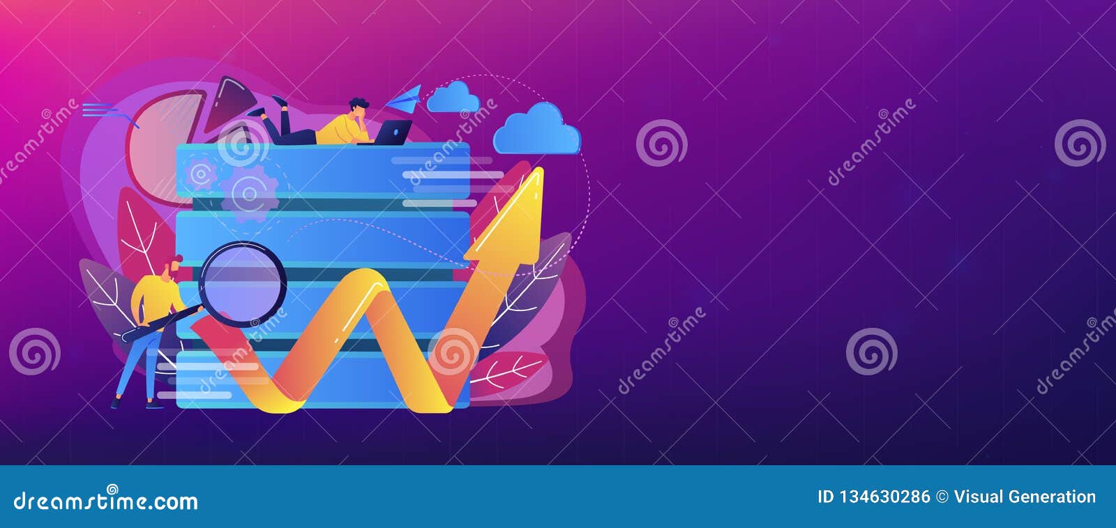 Big Data Tools Header Banner. Stock Vector - Illustration of security ...