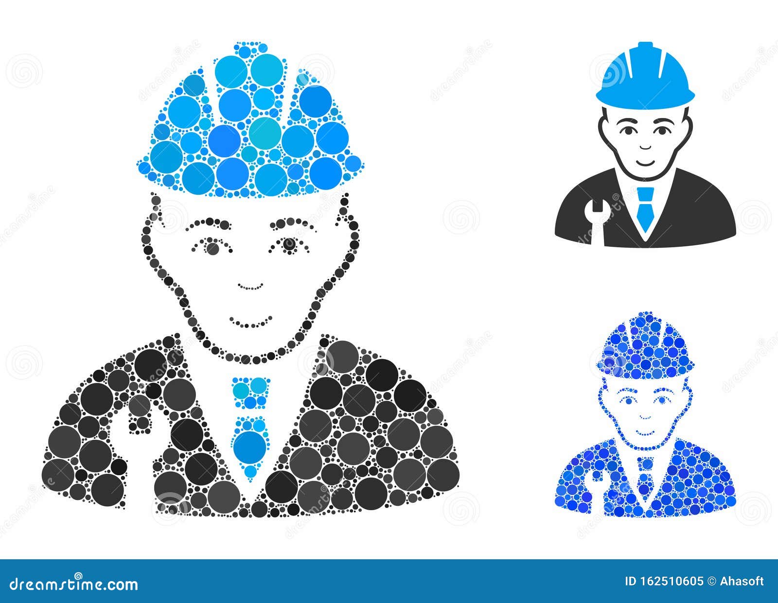 Developer Mosaic Icon of Circles Stock Vector - Illustration of ...