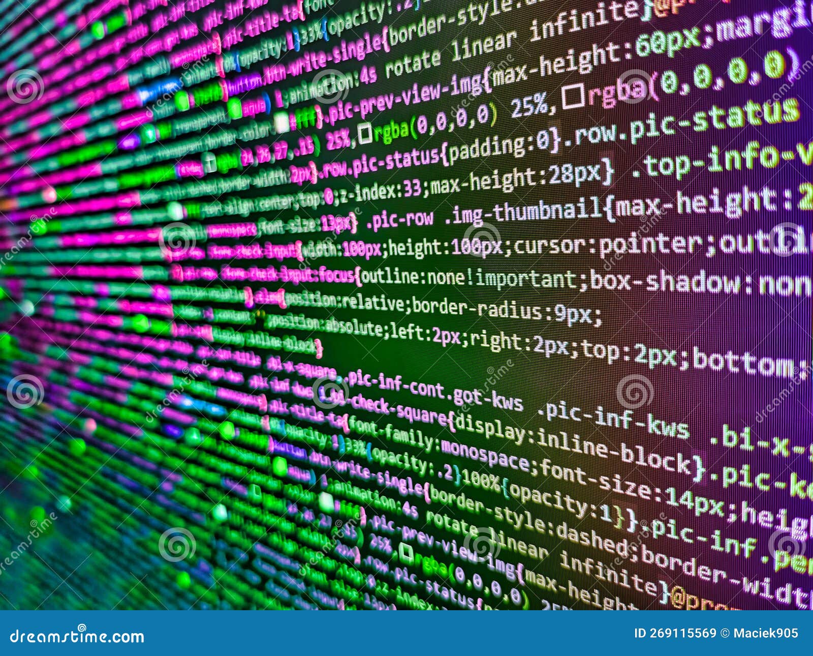 Web Development With Binary Code Digital Technology Background Abstract Background With Program