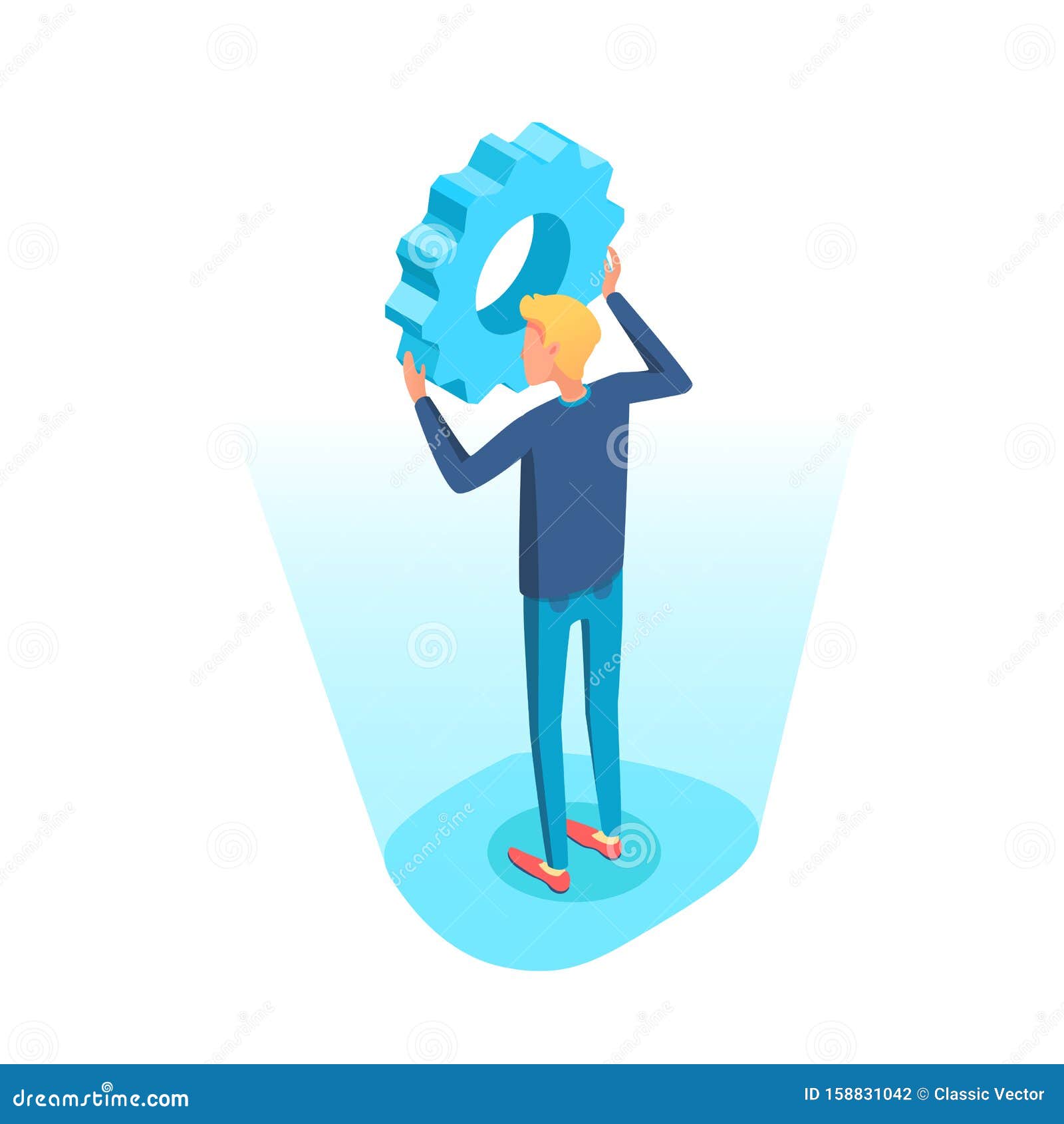 Developer, Programmer Isometric Character Stock Vector - Illustration ... Developer, Programmer Isometric Character Stock Vector - Illustration ...