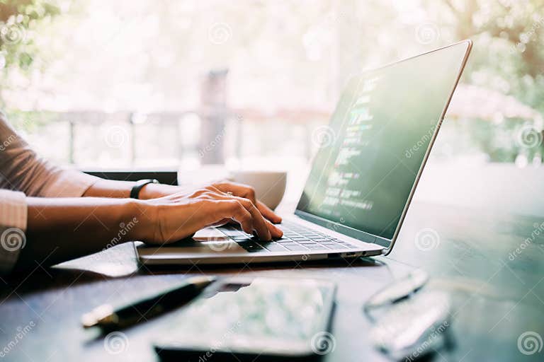 Developer Programming And Coding Technology Website Design Safety Of The Social World