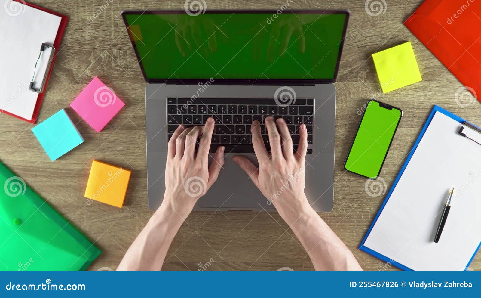 The Developer is Programming on the Laptop. Modern Workplace Stock Footage - Video of future ...