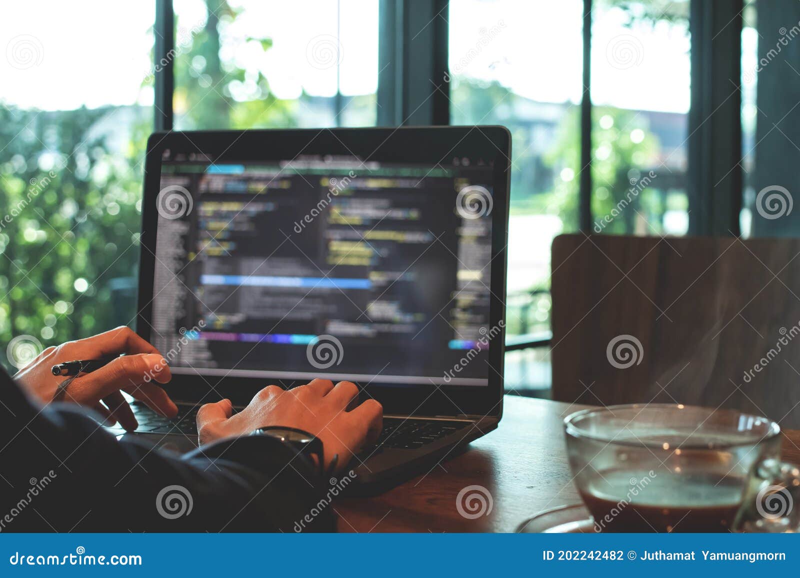 Developer Programming Using Personal Computer and Coding Technology ...